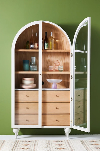Anthropologie Fern Storage Cabinet In White ModeSens
