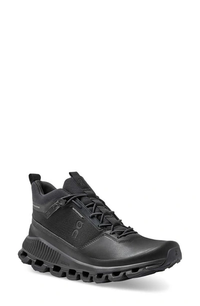 On Women's Running Cloud High Top Running Sneakers In All Black | ModeSens