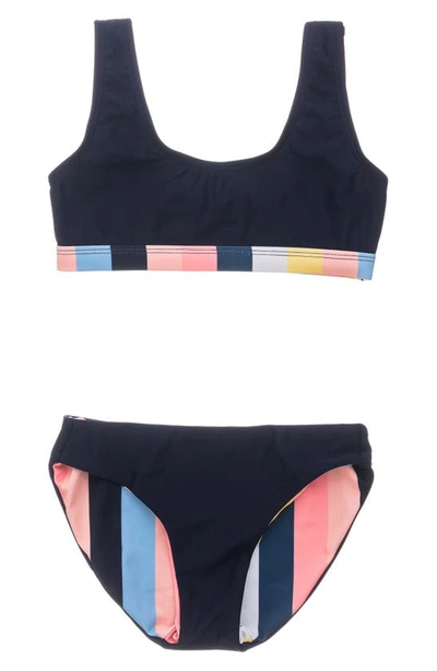 Snapper Rock Kids' Little Girl's & Girl's Two-piece Opti Stripe Bikini ...