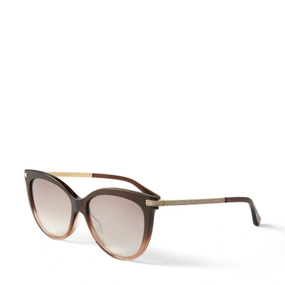 Jimmy Choo Women's Axelle Cat Eye Sunglasses, 56mm In Enq Brown Sm ...