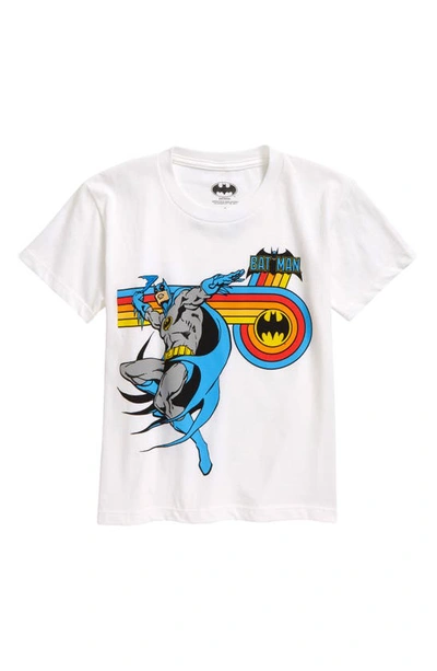 Mighty Fine Kids' Dc Batman Batarang Graphic Tee In White | ModeSens