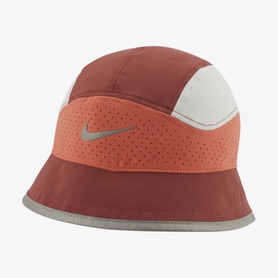 Nike Dri-fit Perforated Running Bucket Hat In Orange | ModeSens