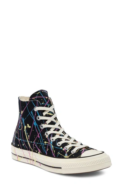 Converse Black Archive Paint Splatter Chuck 70 High Sneakers | ModeSens