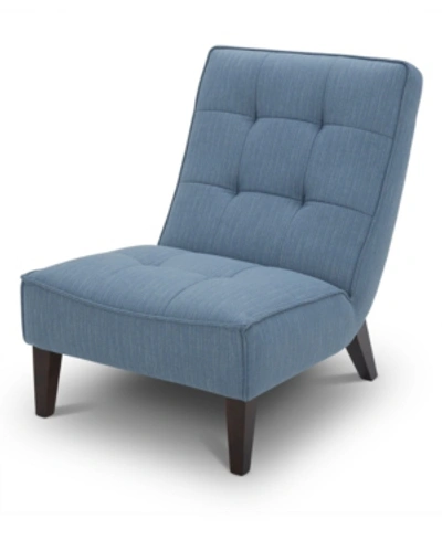 Kuka Home Kuka Fabric Accent Chair In Milton Bluestone | ModeSens