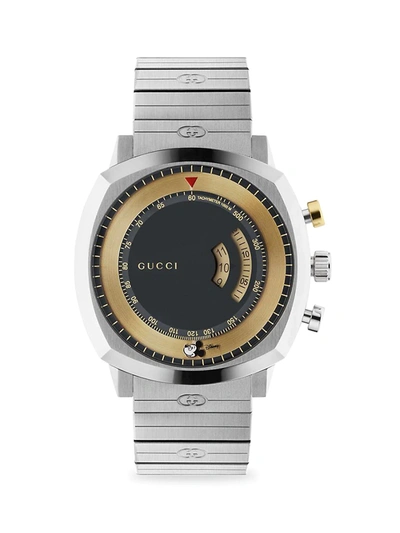 Gucci X Disney Mickey Mouse Grip Chronograph Bracelet Watch, 40mm In ...