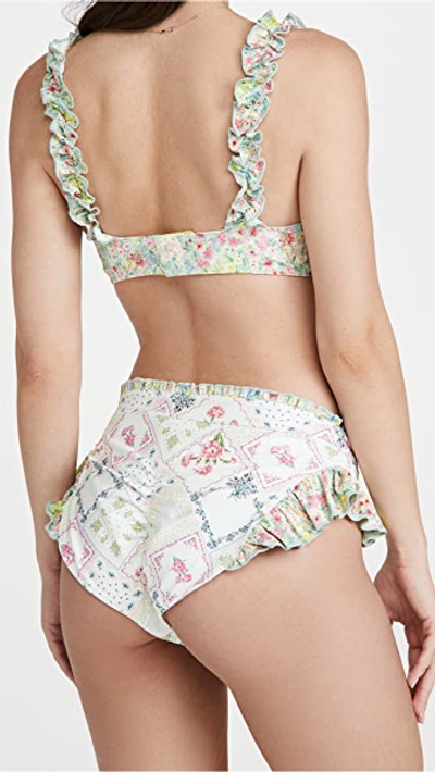 Loveshackfancy Annika Ruffle Detail Bikini In Weiss | ModeSens