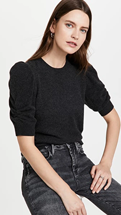 Frame Frankie Crewneck Cashmere Sweater In Schwarz | ModeSens