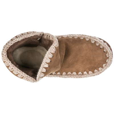 Mou Women's Suede Ankle Boots Booties Eskimo 18 In Pink | ModeSens