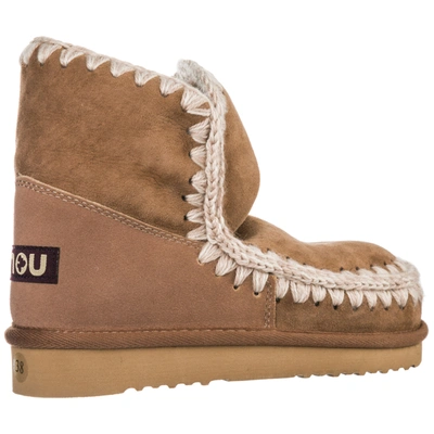 Mou Women's Suede Ankle Boots Booties Eskimo 18 In Pink | ModeSens