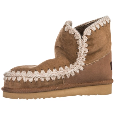 Mou Women's Suede Ankle Boots Booties Eskimo 18 In Pink | ModeSens