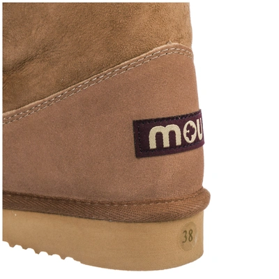 Mou Women's Suede Ankle Boots Booties Eskimo 18 In Pink | ModeSens