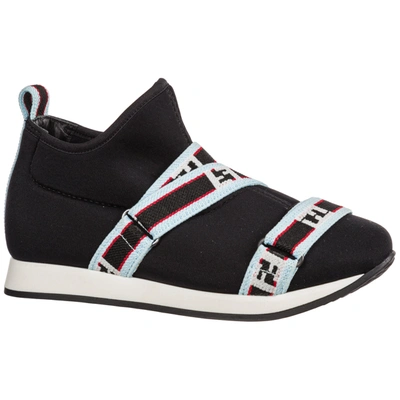 Fendi Girls Shoes Baby Child Sneakers In Black | ModeSens