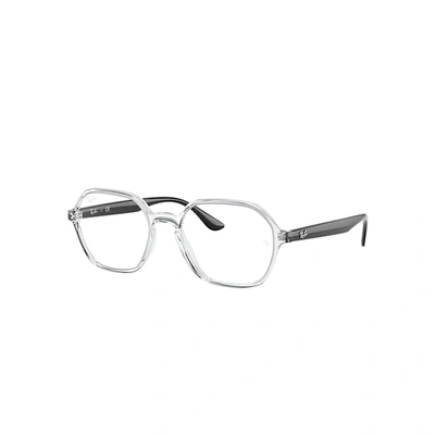 Ray Ban Rb4361 Optics Eyeglasses Black Frame Clear Lenses 54-18 | ModeSens