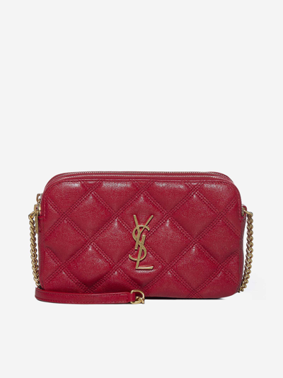 Saint Laurent Becky Ysl-logo Quilted Leather Mini Bag | ModeSens