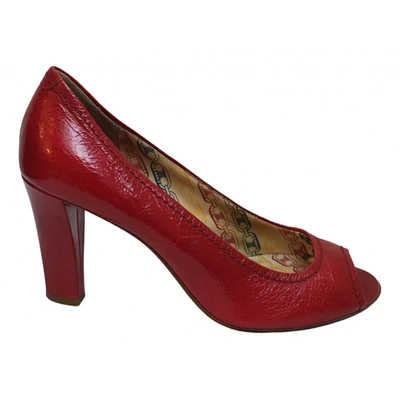 Pre-owned Celine Patent Leather Heels In Red | ModeSens
