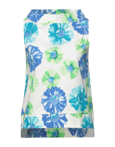 Alpha Studio Tops In White | ModeSens