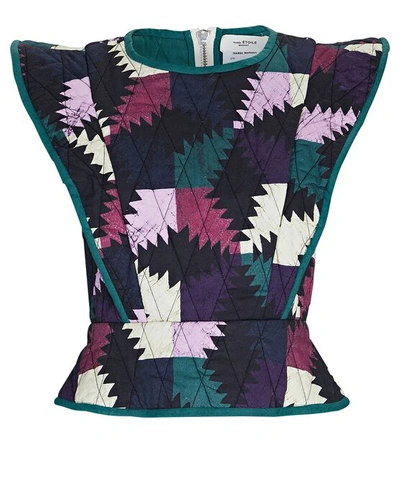Isabel Marant Étoile Hakari Quilted Patchwork Vest In Multi | ModeSens