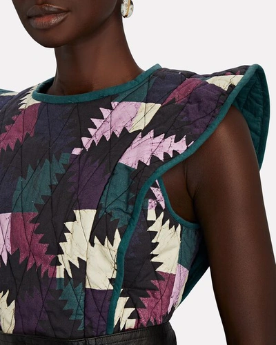 Isabel Marant Étoile Hakari Quilted Patchwork Vest In Multi | ModeSens