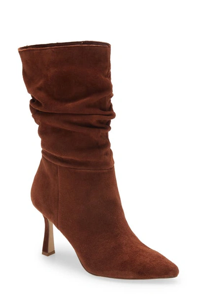 Steve Madden Jessamy Slouch Boot In Brown Suede | ModeSens