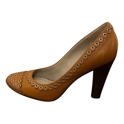 Pre-owned Marc By Marc Jacobs Leather Heels In Beige | ModeSens