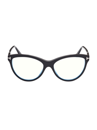 Tom Ford Cat-eye Acetate Optical Frames In Black | ModeSens