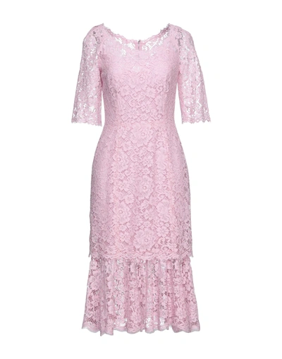 Dolce & Gabbana Midi Dresses In Pink | ModeSens