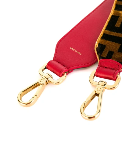 Fendi Strap You Mini Tapestry Ff Strap For Handbag In Brown | ModeSens