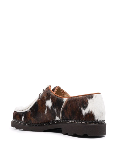 Paraboot Michael Marche Cow-print Shoes In White | ModeSens