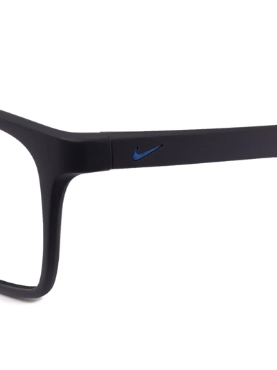 Nike Swoosh-logo Square-frame Eyeglasses In Grau | ModeSens