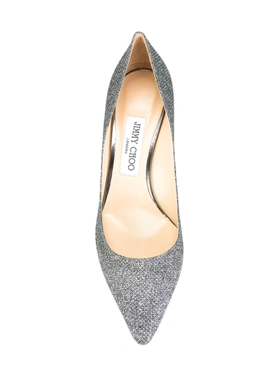 Jimmy Choo Romy 60 Glittered Pumps In Metallic | ModeSens
