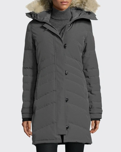 Canada Goose Lorette Hooded Down Parka With Genuine Coyote Fur Trim In ...