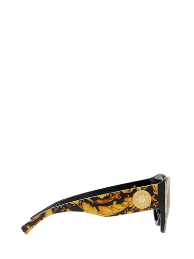 Versace Ve4353 Baroque Yellow / Black Sunglasses | ModeSens