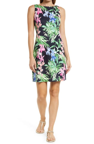Tommy Bahama Darcy Orchid Grove Sheath Dress In Black | ModeSens