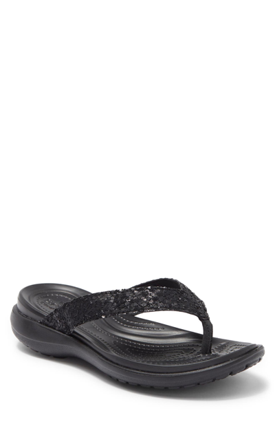 Crocs sparkle flip flops store