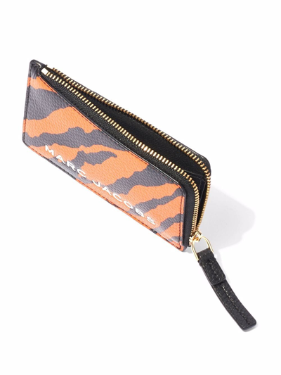 Marc Jacobs The Bold Tiger-print Small Top Zip Wallet In Black | ModeSens