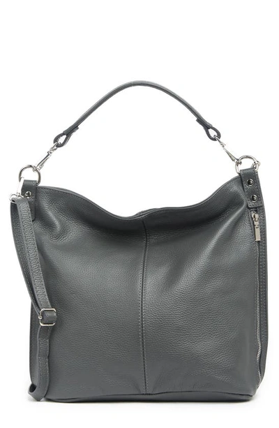Massimo Castelli Maison Heritage Leather Shoulder Bag In Grey | ModeSens