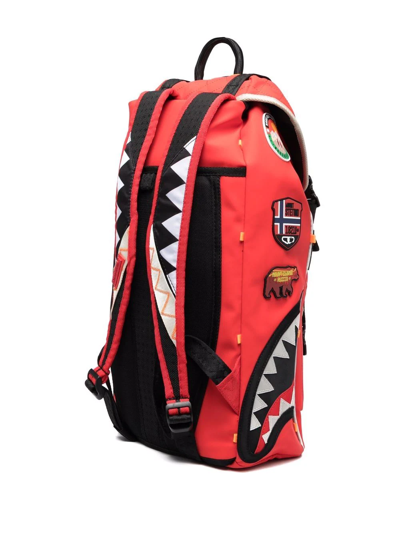 Sprayground Kid Multiple Patches Backpack In Red | ModeSens