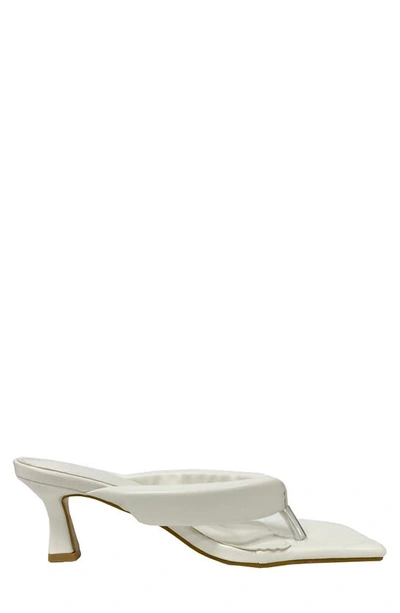 Mique Michelle Stiletto Flip-flop Sandal In White | ModeSens