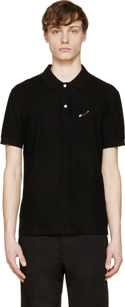 Marc Jacobs Black Safety Pin Polo | ModeSens