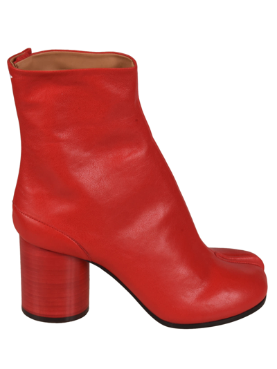Maison Margiela Cleft Toe Boots In Red | ModeSens