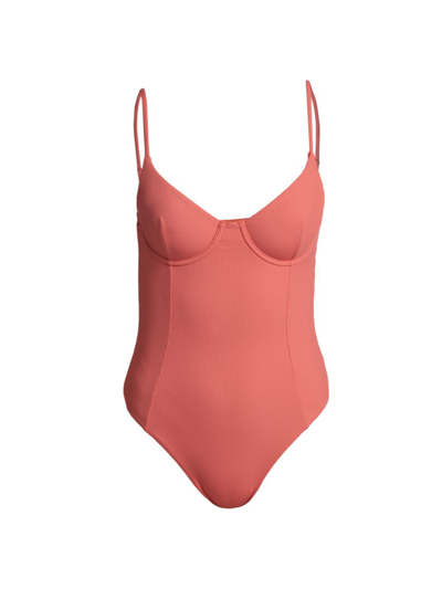 Onia Chelsea One-piece Swimsuit In Spiced Coral | ModeSens