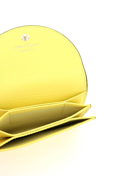 Ferragamo Gancini Coin Purse In Yellow | ModeSens