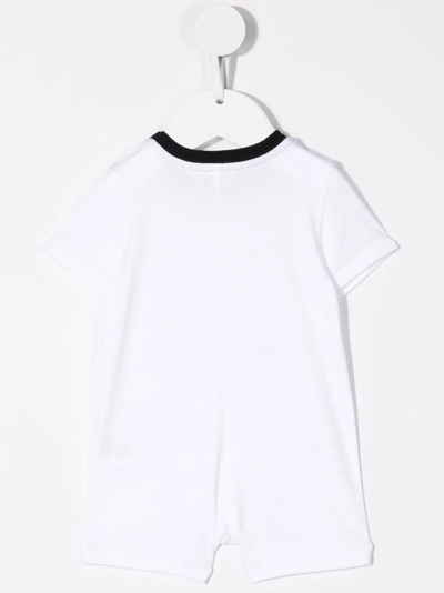 Givenchy White Romper For Baby Kids With Logo | ModeSens