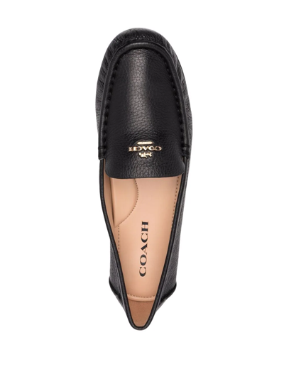 Coach Marley Leather Driver Loafers In Black | ModeSens