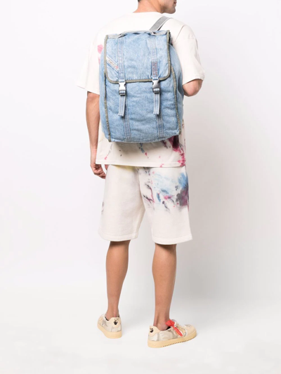 Diesel Jacob Denim Backpack In Blau | ModeSens