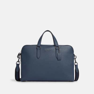 Coach Graham Structured Brief In Blue | ModeSens