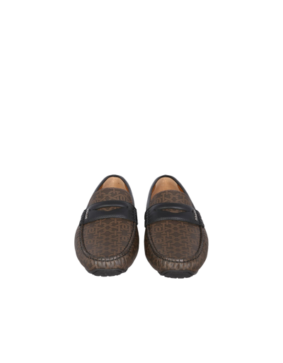 Bally Men's Pavel B-chain Monogram Penny Drivers In Tan | ModeSens