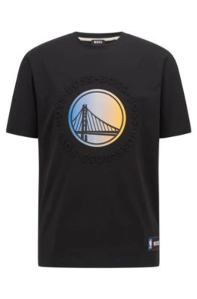 Hugo Boss Boss & Nba Relaxed-fit T-shirt With Dual Branding- Nba ...