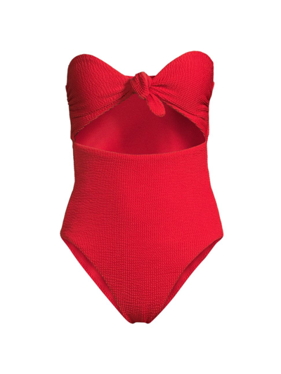 Veronica Beard Bethany Strapless Cutout One Piece Swimsuit In Vintage