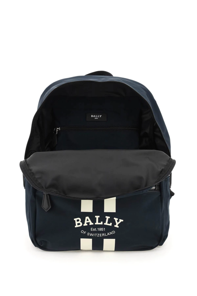 Bally Nylon Fixie Convertible Backpack In Blue,white | ModeSens